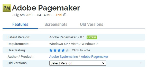 Adobe Pagemaker 무료 다운로드