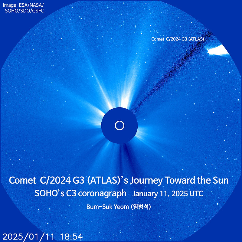 Solar Flyby of Comet C/2024 G3 (ATLAS) C/2024 G3 (아틀라스) 혜성의 태양 근접 비행