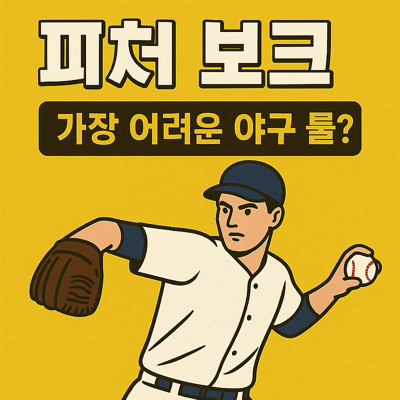 야구에서 가장 어려운 룰 피처보크(Pitcher Balk)!!!