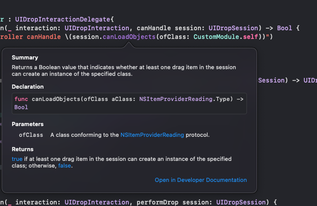 [Swift] Drag&Drop Interaction CustomValue 전달 :: Dumb-veloper