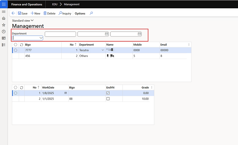 D365_VisualStudio (5)Filter, ComboBox, Inquiry