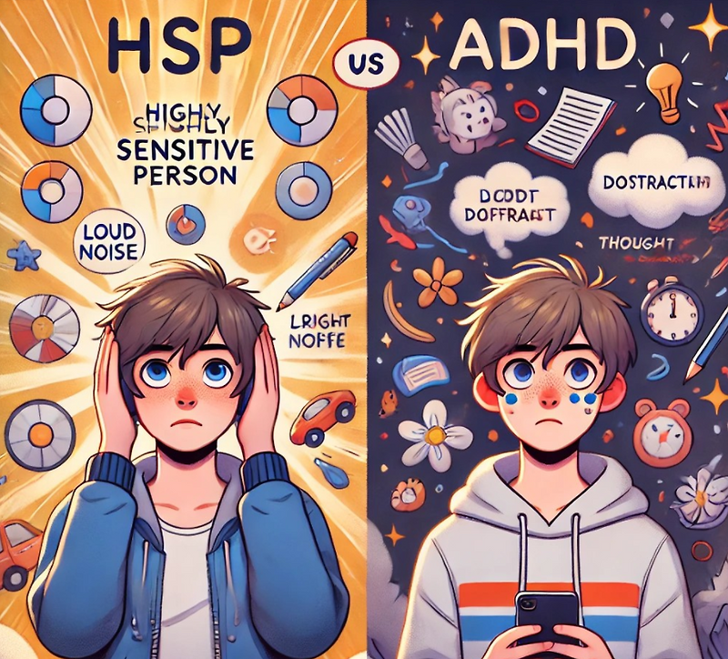 HSP(초민감자)와 ADHD, 헛갈리지 않도록 확실히 구분하는 방법