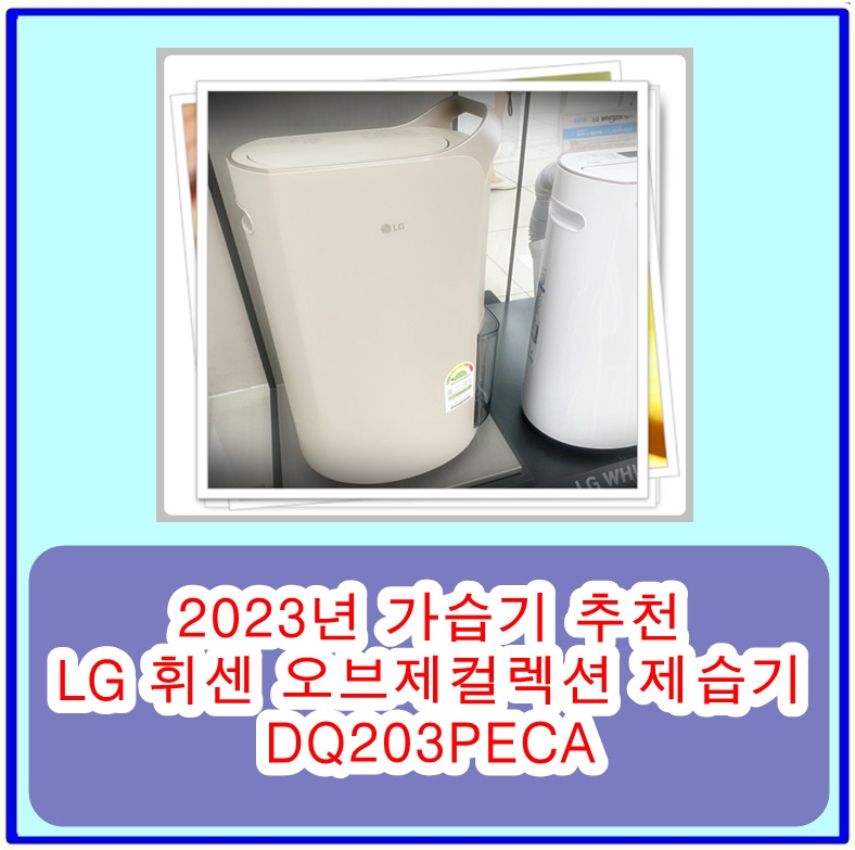 2023년 LG 휘센 오브제컬렉션 제습기 DQ203PECA - 강력하고 알뜰하고 위생적인 제습기