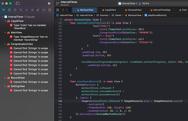 XCode Archive 시 has no member Error 발생 — YoungKyu's Devlog