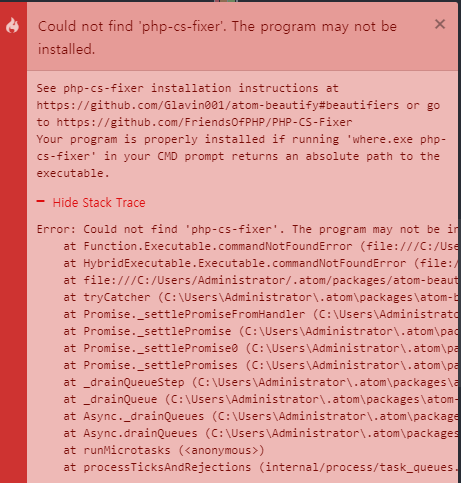 아톰 소스코드 자동 정렬, 정리 패키지 atom-alignment auto-indent, atom-beautify php 에러 해결 방법 :: 사이트 구축/최적화 활용 팁
