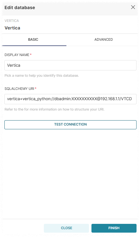 [Superset] Vertica connection backup node 설정