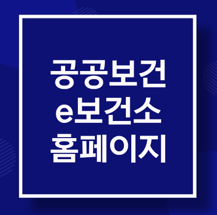 공공보건포털 e보건소 홈페이지 바로가기 (https://www.e-health.go.kr)