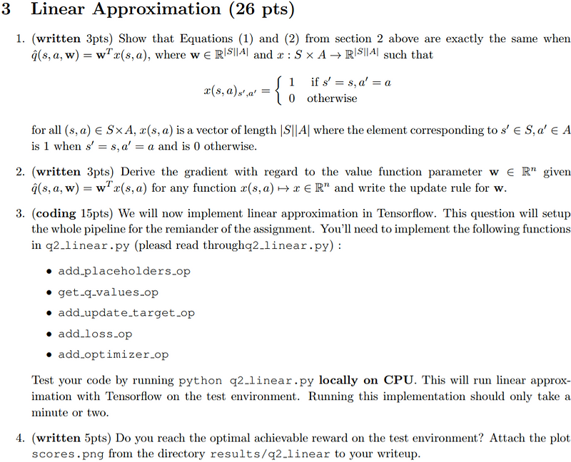 CS234 Assignment 2-3 solution 및 풀이
