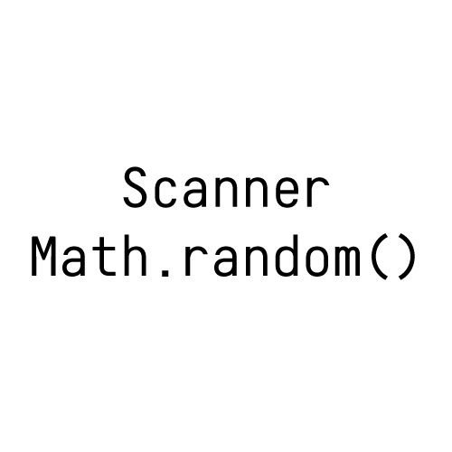 TIL 7 | Java - Scanner / Math.random()