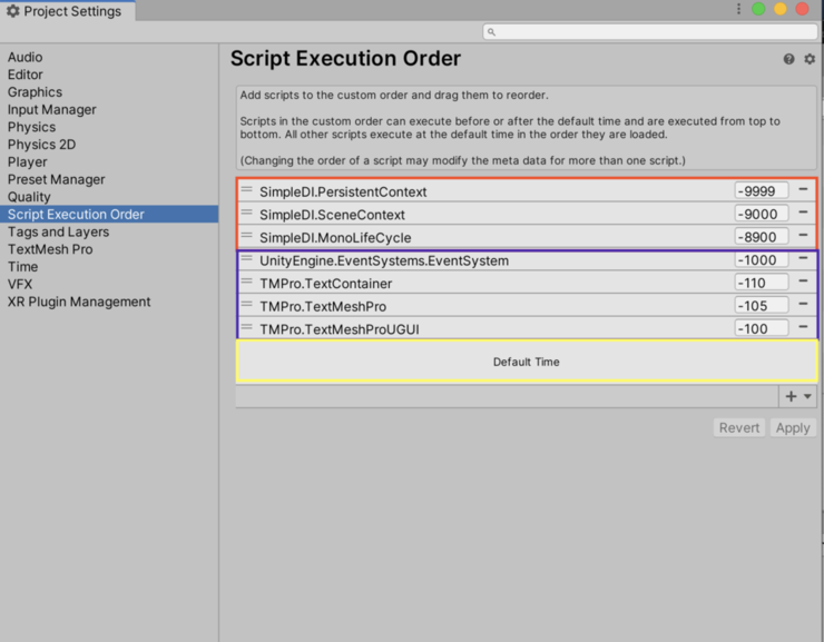 Script Execution Order 개발하는 피자 양목장