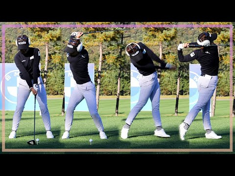 [4k] LPGA BMW 2023 미녀 제니 신의 루틴부터 드라이버 샷까지 모습. 완벽합니다!!