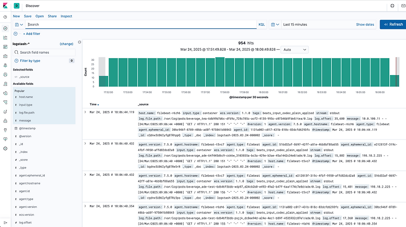 Kubernetes환경에서 Filebeat + ELK를 활용한 Log Pipeline 구축 #4 Kibana편