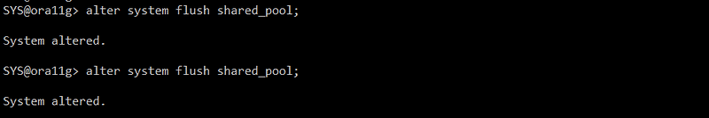 shared pool _ select문의 실행 계획