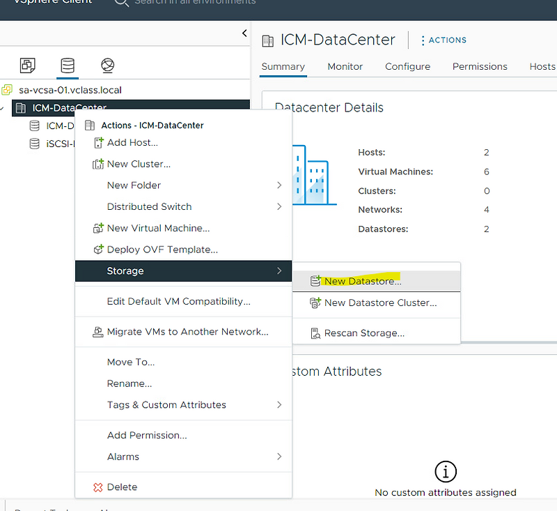 Managing VMFS Datastores