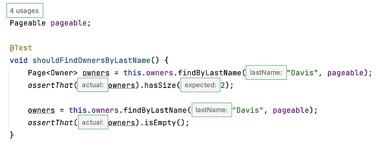 Eclipse (STS) 에서 Parameter Name Hint 사용하기