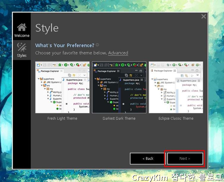 [JAVA] 이클립스 테마 적용하기(DevStyle)
