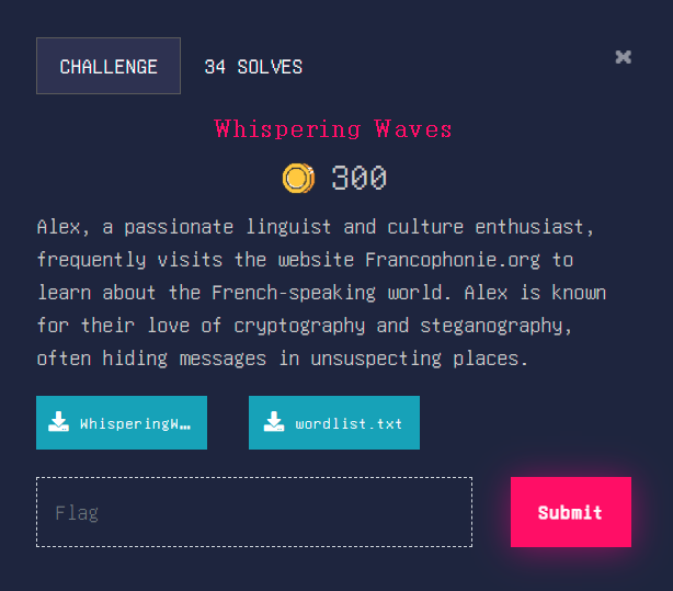 [ACECTF] Whispering Waves (steganography)