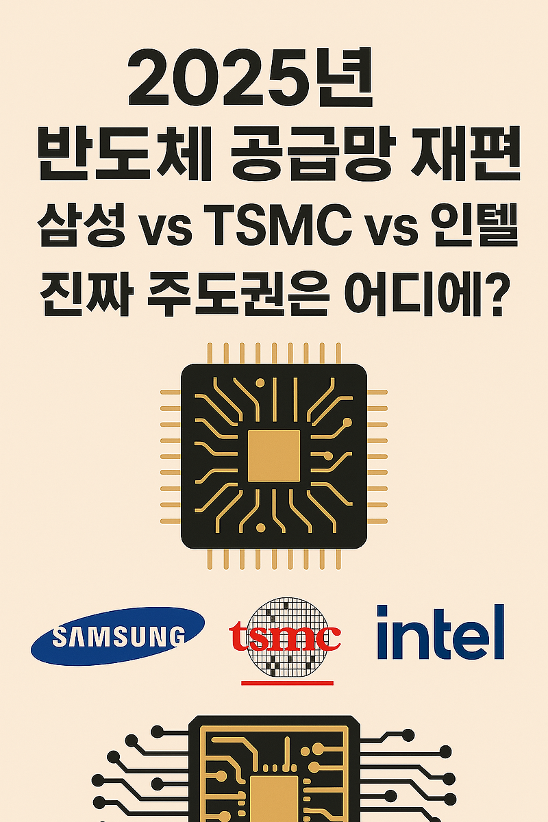 트민로그 - 2025년 반도체 공급망 재편 – 삼성 vs TSMC vs 인텔, 진짜 주도권은 어디에?