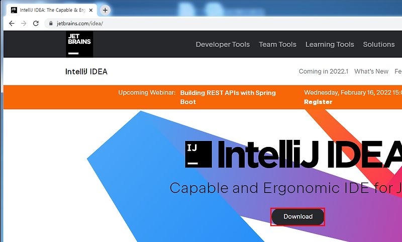 JAVA intelliJ 설치하기 - 유딩동 Tistory