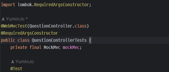 [Spring Boot] JUnit5 @RequiredArgsConstructor 사용