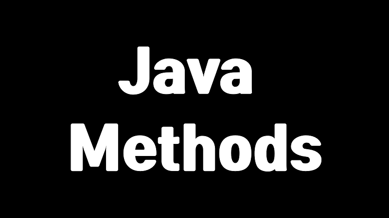 Java Methods 이해하기: 기본부터 실무