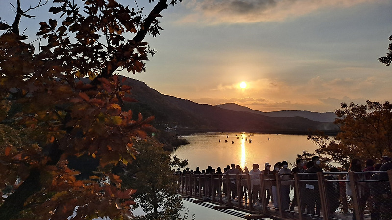 파주 마장호수 출렁다리 경기도 여행지 : 아기와 가볼 만한 국내 단풍놀이하기 좋은 나들이 명소 (데이트 장소 추천)