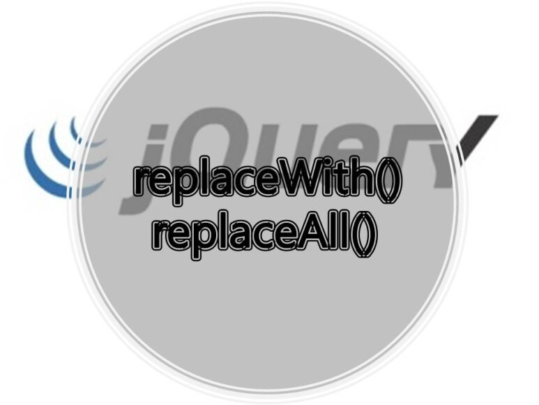 [jQuery] replaceWith(), replaceAll() — 공부하는 개발자 강씨네