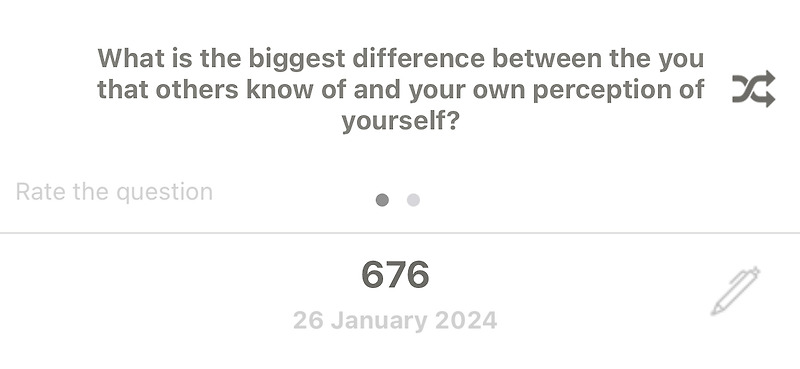 Question Diary 240126FRI: Q676