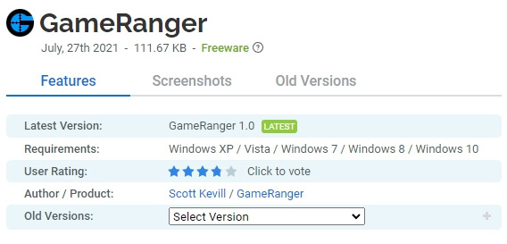 GameRanger 무료 다운로드