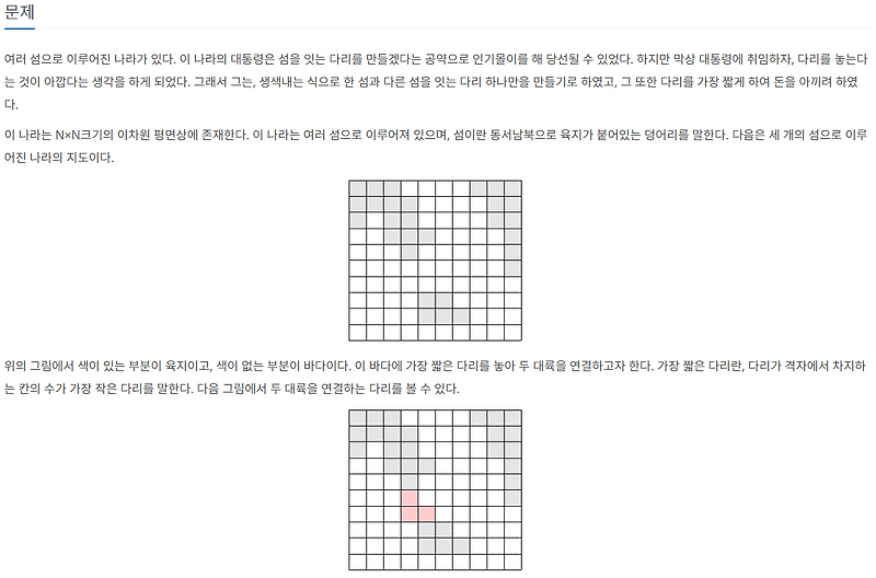 [Algorithm] 백준_다리 만들기_2164번 (JAVA) — 기록이 자산이다