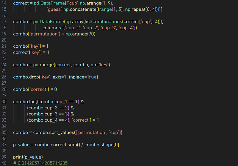 code example (4): Randomization Inference :: 밤에 쓰는 편지