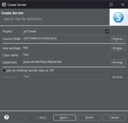 JSP: webpage using Servlet