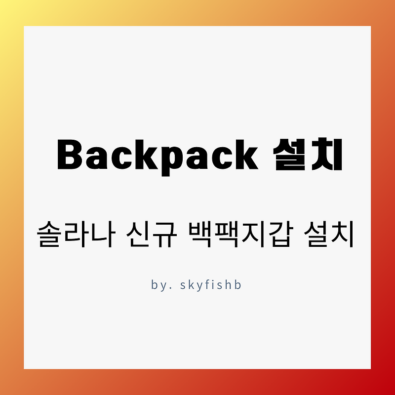 Solana Backpack 지갑 설치하기 (feat. 크롬익스텐션)