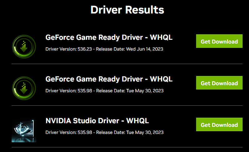 NVIDIA Driver 게임 개발할 때 어떤 걸 설치해야 할까? Game Ready Driver vs Studio Driver