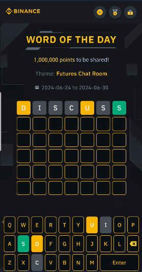 Binance Word of the Day 정답(Theme: Futures Chat Room, 2024-06-24 to 2024 ...
