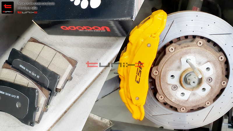 CSR 6p 6S - 저소음 저분진 아도반세라믹 VR패드 SM6 ( 대구브레이크튜닝 CSR4p 4S 6G 6R 4R 6T 4T )