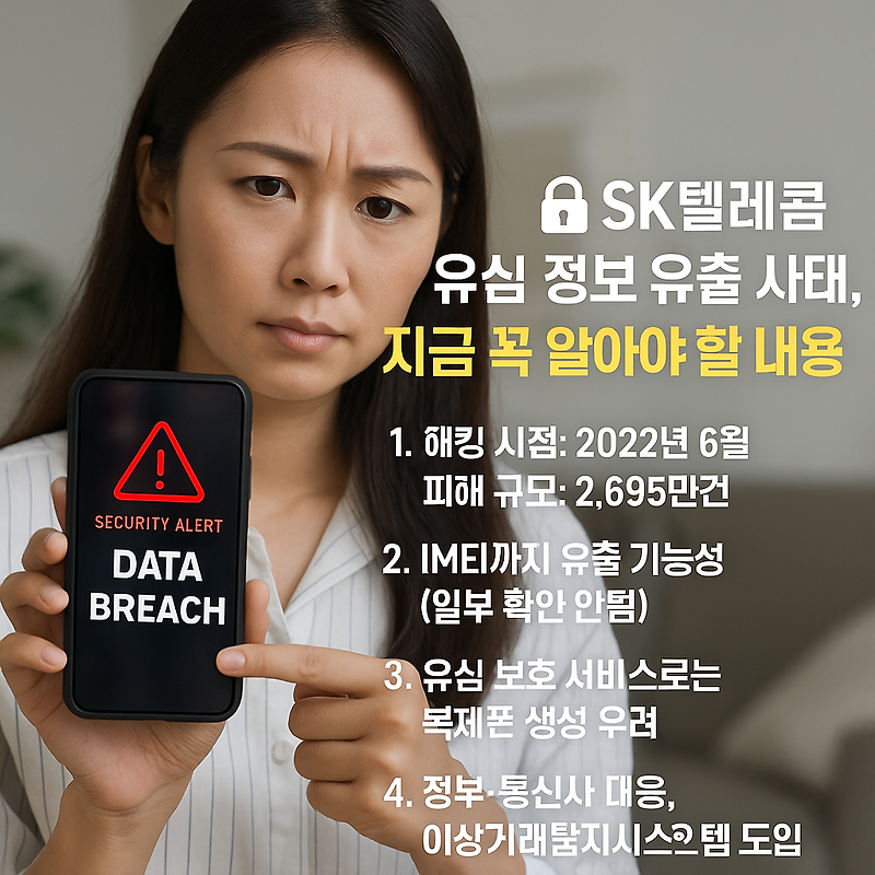 🔐 SK텔레콤 유출 사건 💥 2700만 건 피해?! 지금 꼭 알아두셔야 해요