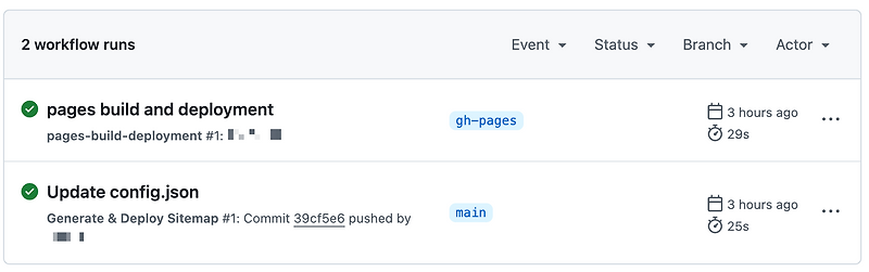 JQ Sitemap - Github Actions 탭에서 워크플로우 성공/실패 확인 방법 :: JQVAULT