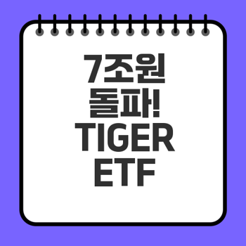 TIGER CD금리투자KIS(합성) ETF, 순자산 7조원 돌파로 황금 신호탄 쏘다