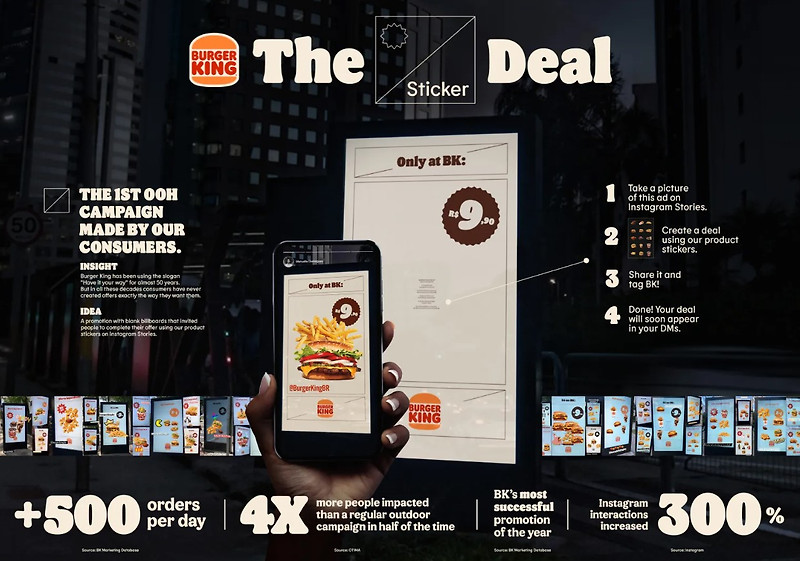 [OOH 사례] BURGER KING | THE STICKER DEAL