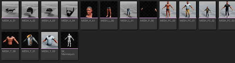 Skeletal Mesh 모듈화 기능 ( Set Leader Pose Component ) :: cadion