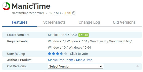 ManicTime 무료 다운로드