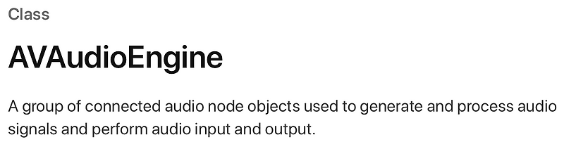 [ISSUE] AVFoundation ( 3 ) - AVAudioEngine