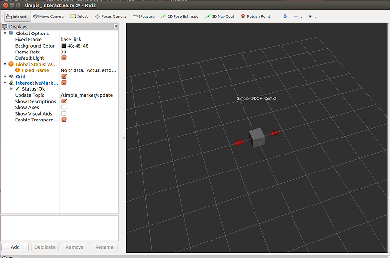 Interactive Markers: Getting Started