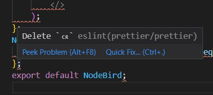 Delete `␍`eslint(prettier/prettier)