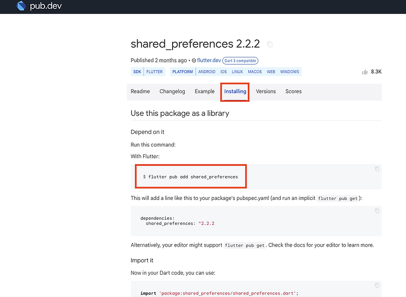#Flutter. shared preferences