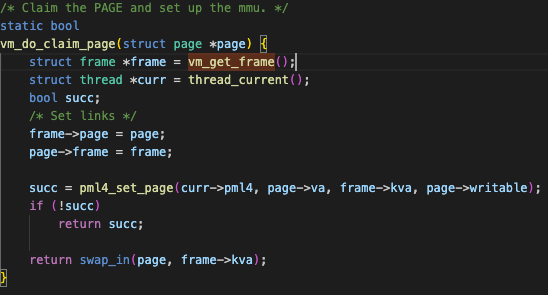 [PINTOS] victim frame
