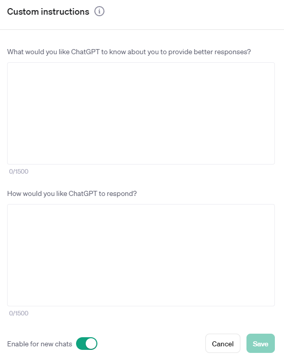 [chat gpt] Custom Instruction, Create a GPT 활용