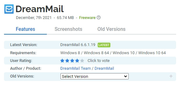 DreamMail 무료 다운로드