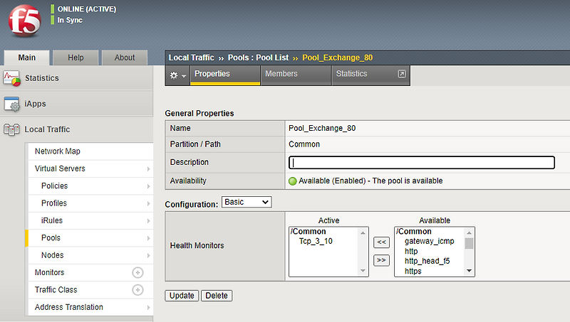 [F5] L4스위치 다중 Health Monitor Check 설정 방법